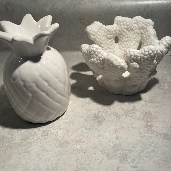 Accents | Ceramic Pineapple Coral Votive Holder | Poshmark